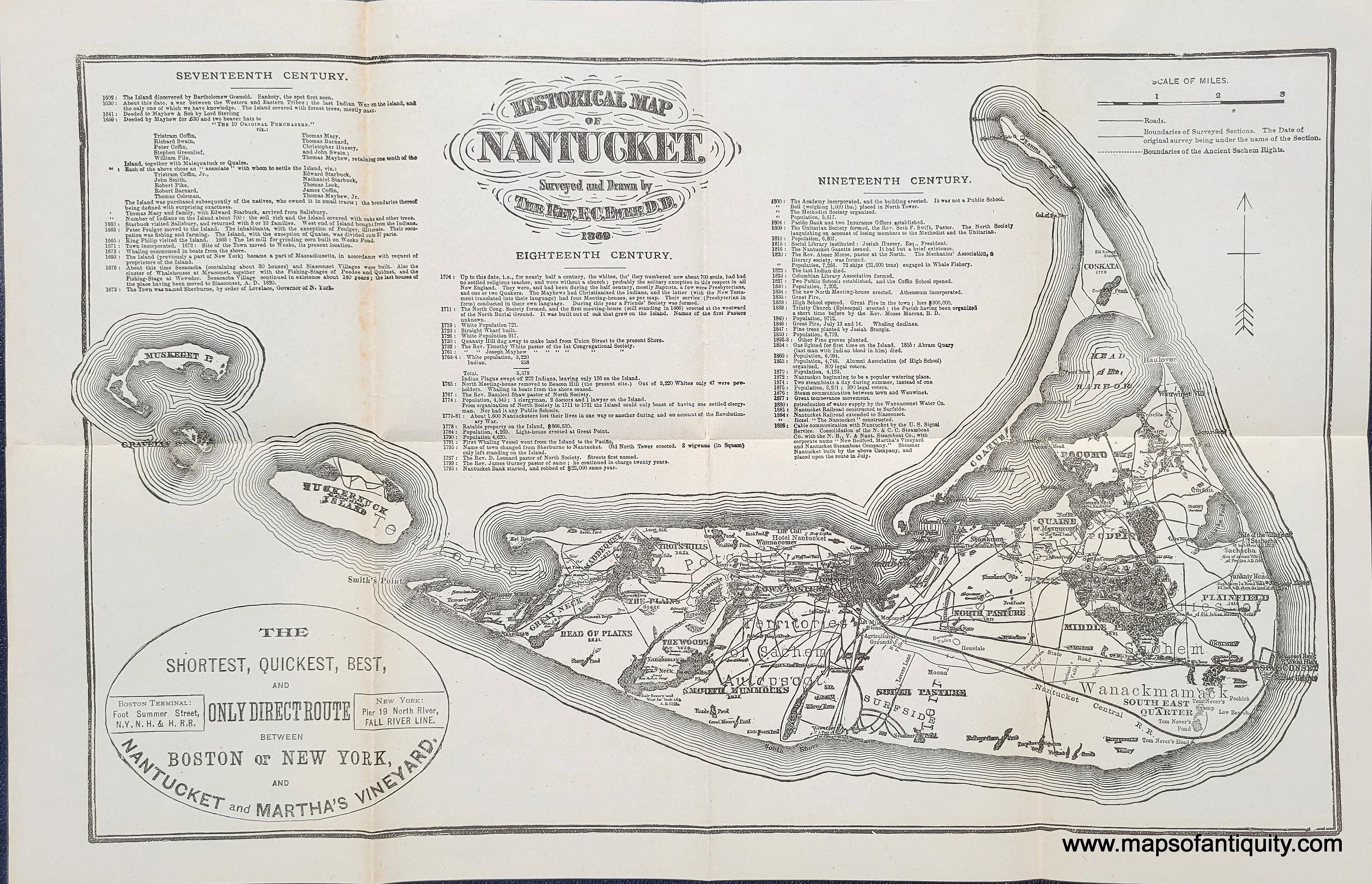 Nantucket Town Map